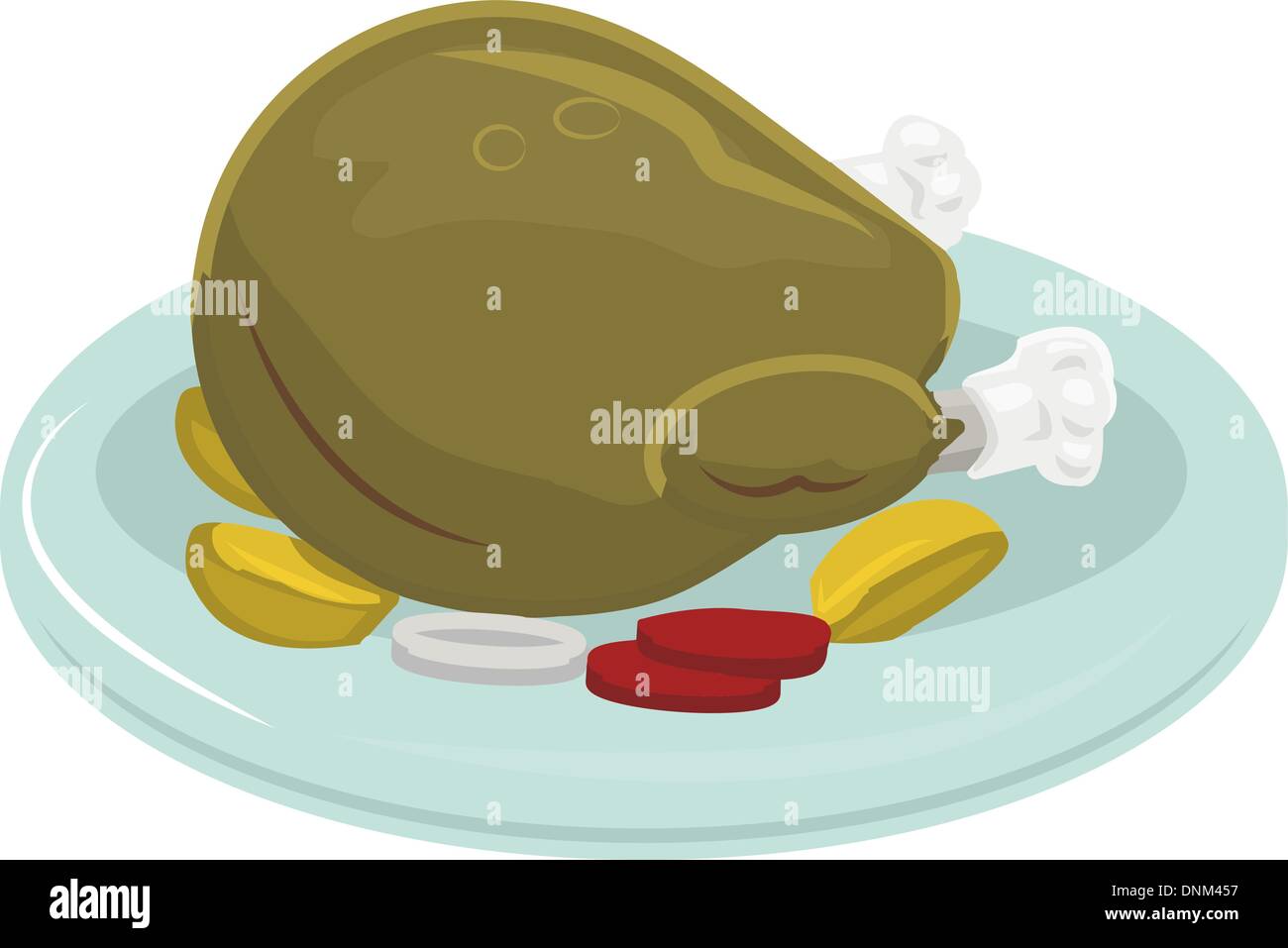 Segne diese mahlzeit Stock-Vektorgrafiken kaufen - Alamy