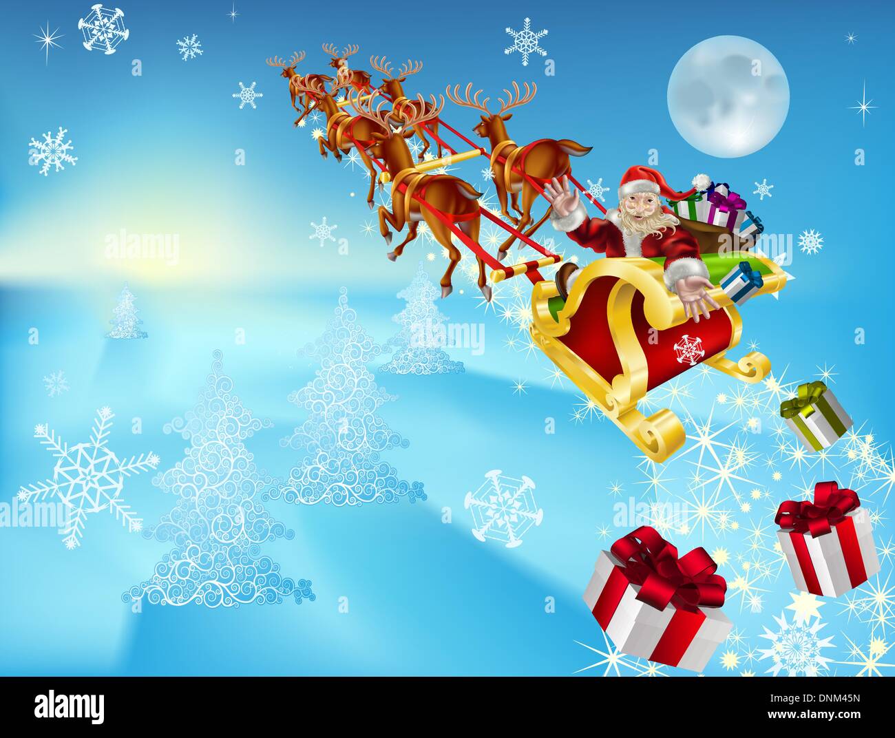 Santaclaus schlitten -Fotos und -Bildmaterial in hoher Auflösung – Alamy