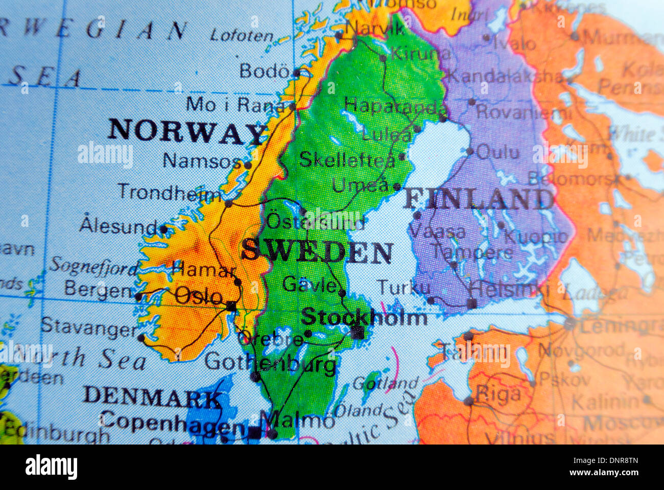 Map sweden denmark norway -Fotos und -Bildmaterial in hoher Auflösung ...