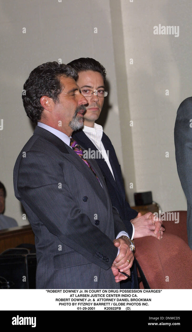 29. Januar 2001 - '' ROBERT DOWNEY Jr. IN COURT ON Besitz ...