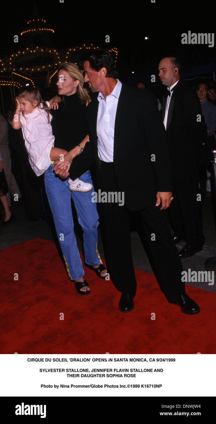 Tochter Von Sylvester Stallone und Jennifer Flavin Stockfotos und ...