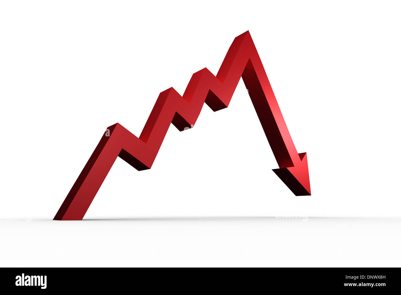 Roter pfeil nach unten Ausgeschnittene Stockfotos und -bilder - Alamy