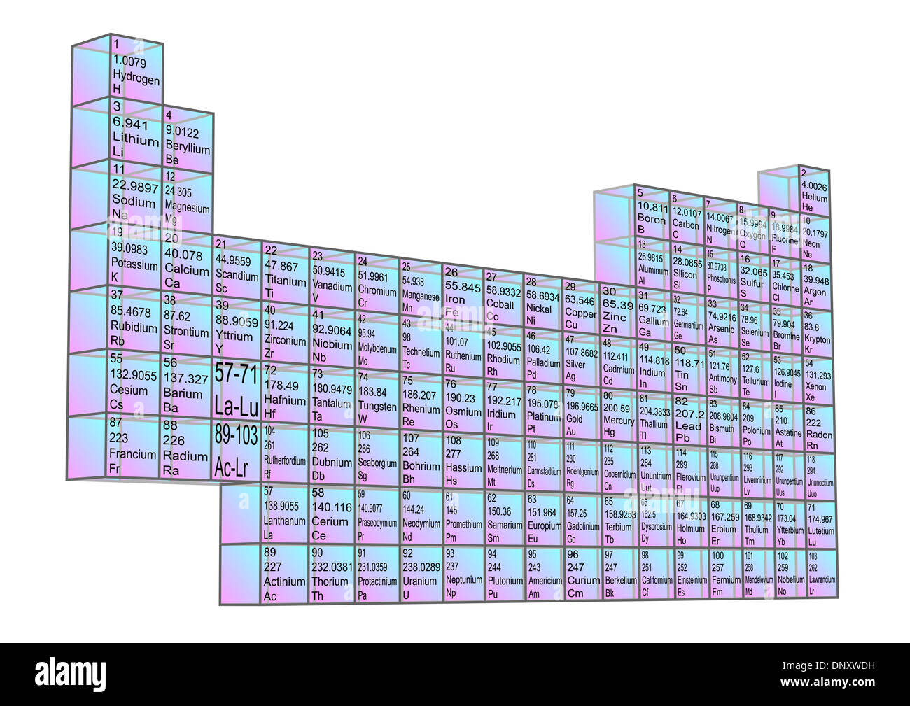 Periodensystem 3d Ausgeschnittene Stockfotos und -bilder - Seite 2 - Alamy