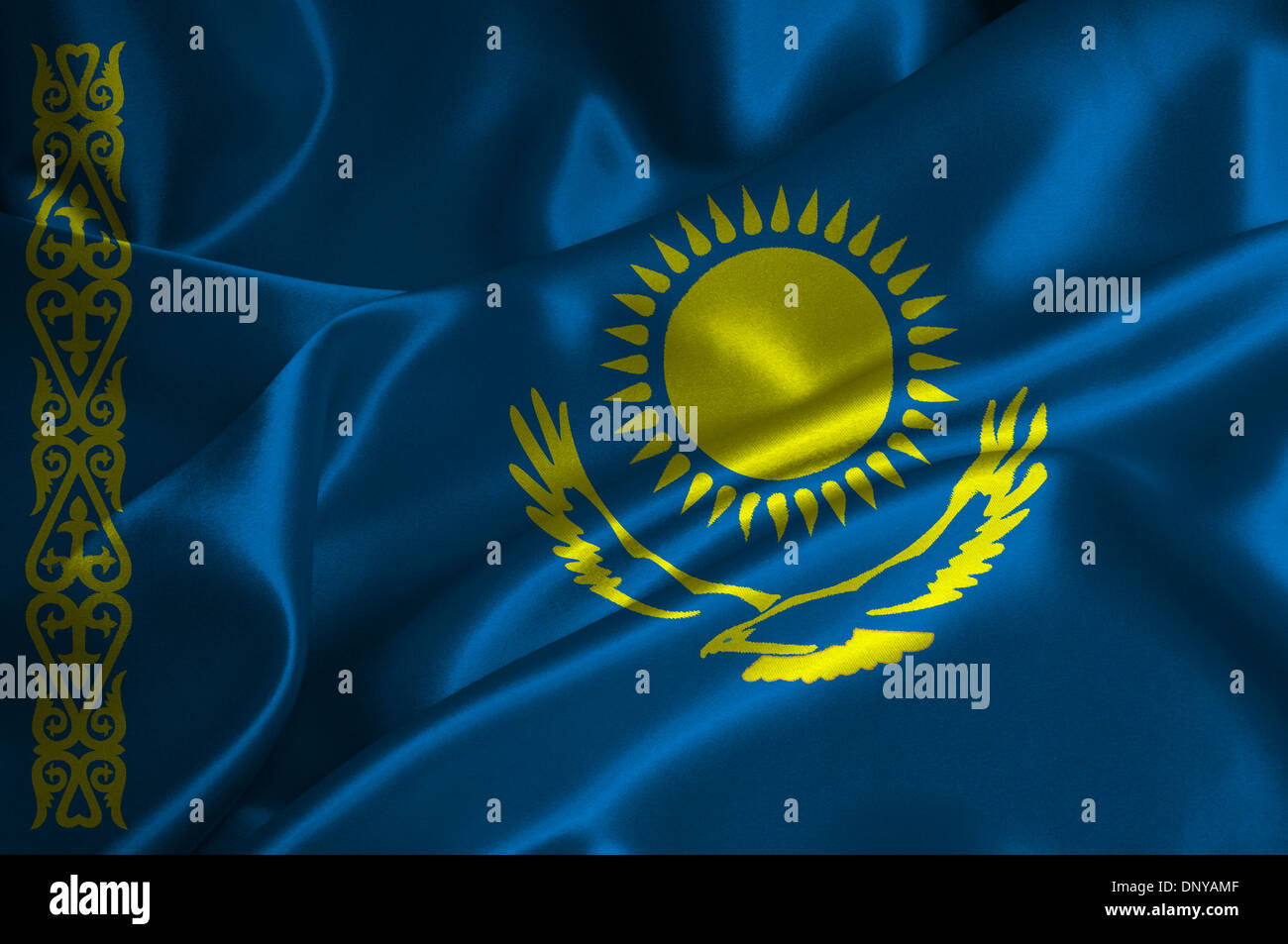 Kazakhstan flag -Fotos und -Bildmaterial in hoher Auflösung – Alamy