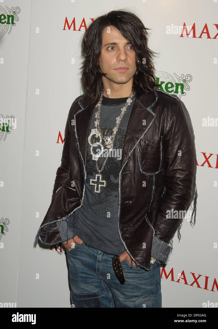 27. Februar 2006; New York, NY, USA; CRISS ANGEL bei Heineken Feier ...