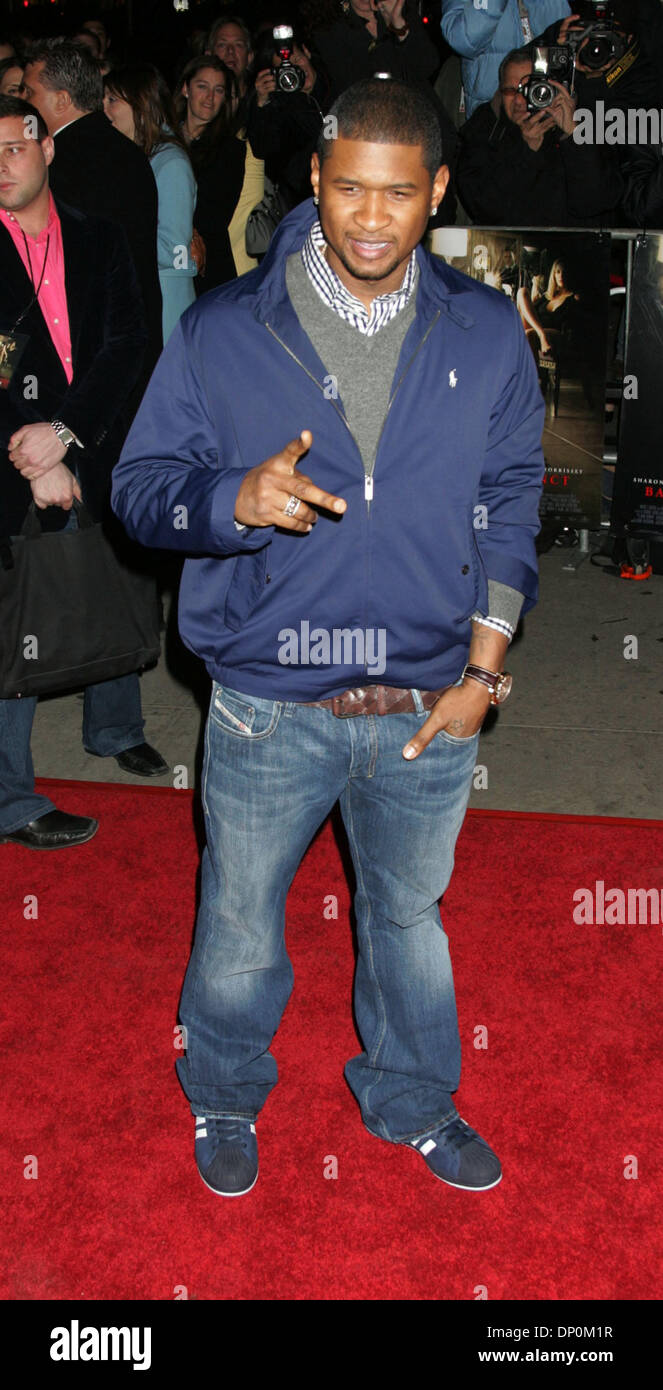 27. März 2006; New York, NY, USA; Hip-Hop-Künstler USHER bei der New York-Premiere von "Basic ...