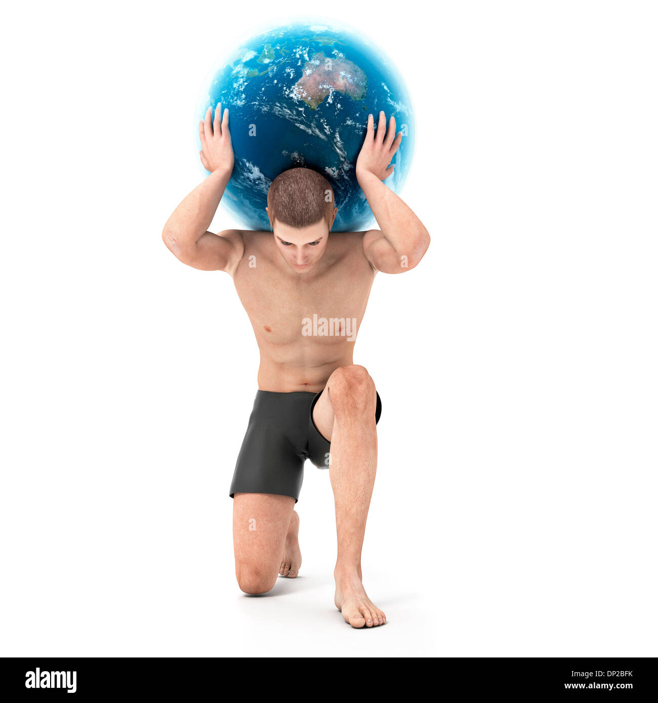 Atlas, der den globus trägt -Fotos und -Bildmaterial in hoher Auflösung ...