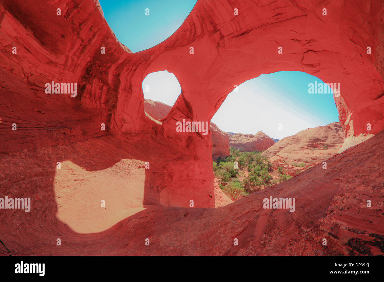 Spider Web Arch, Monument Valley Tribal Park, Arizona Hunts Mesa Triple ...