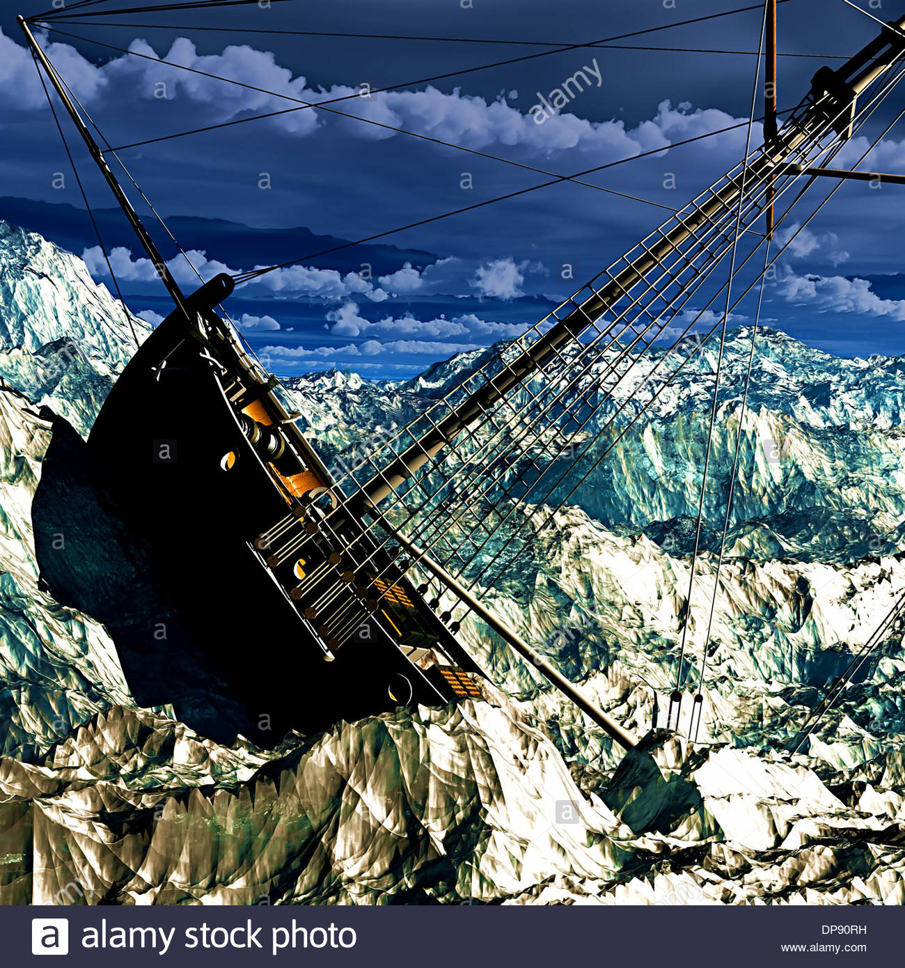 Sinking Pirate Ship Stockfotos & Sinking Pirate Ship Bilder - Alamy