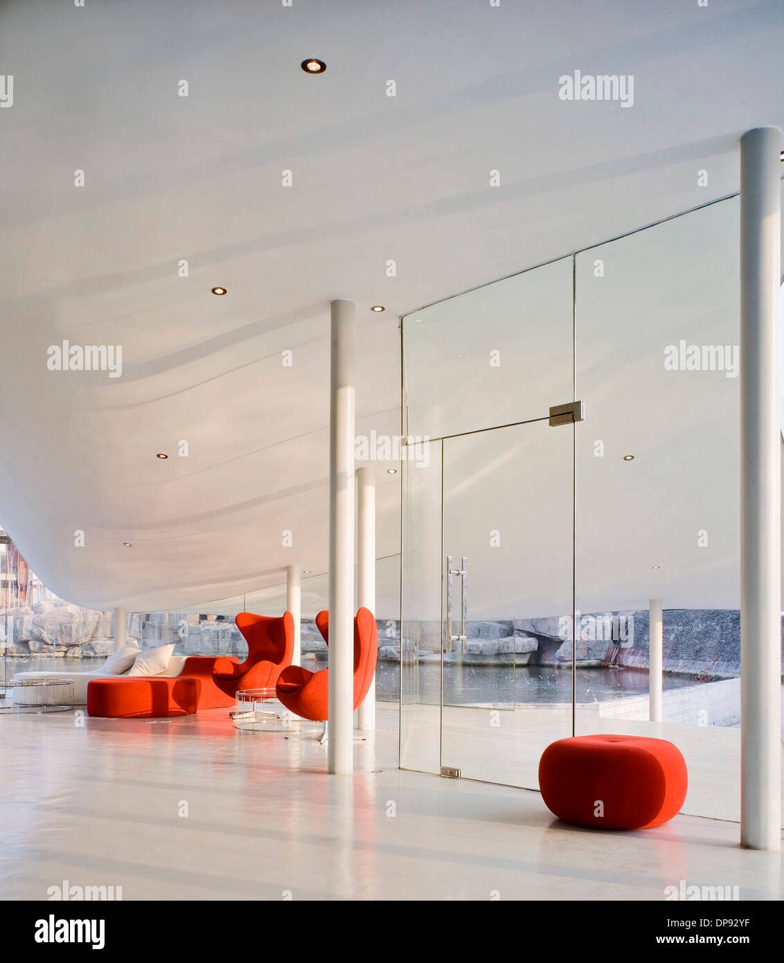 Hong Luo ein Club Pavillon des Architekten Ma Yan Song als Bestandteil ...