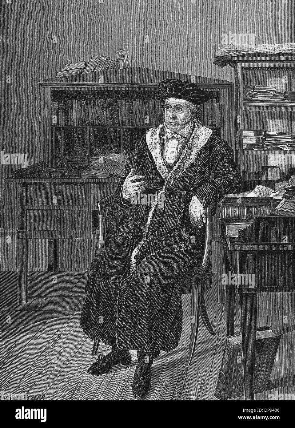 Georg wilhelm friedrich hegel portrait german philosopher -Fotos und ...