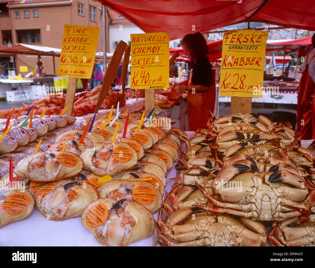 Fischmarkt, Bergen, Norwegen Stockfotografie - Alamy