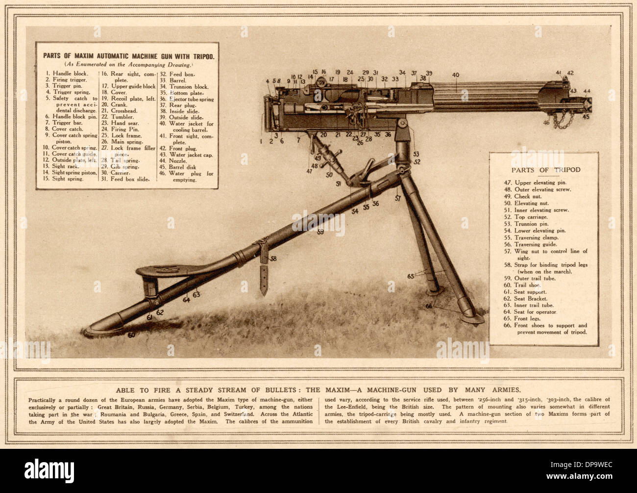 Maxim machine gun -Fotos und -Bildmaterial in hoher Auflösung – Alamy