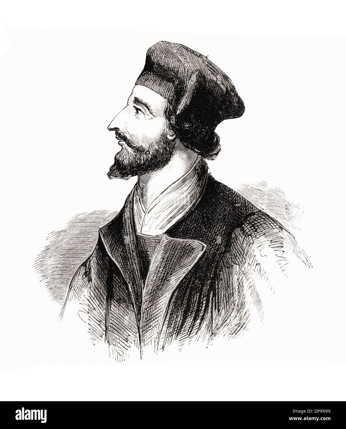 Engraving portrait of john huss british engraving xix th century -Fotos ...