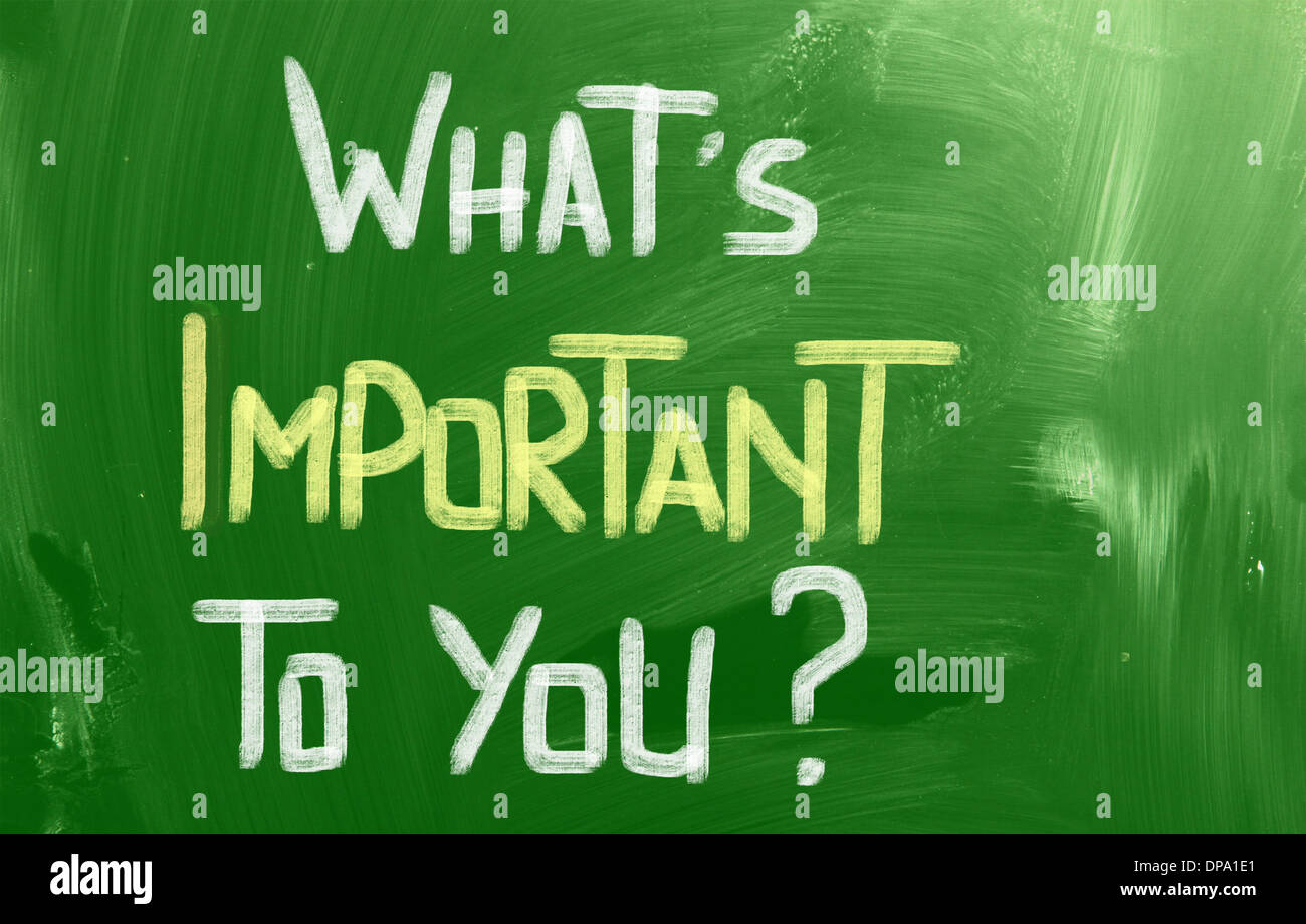 Wichtiges konzept -Fotos und -Bildmaterial in hoher Auflösung – Alamy