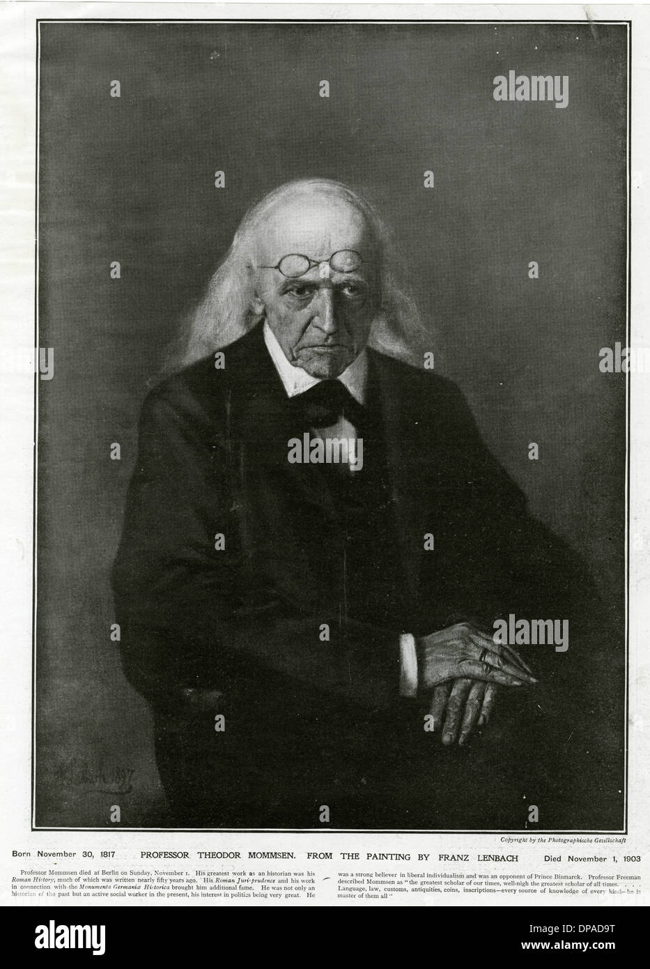 Christian matthias theodor mommsen -Fotos und -Bildmaterial in hoher ...