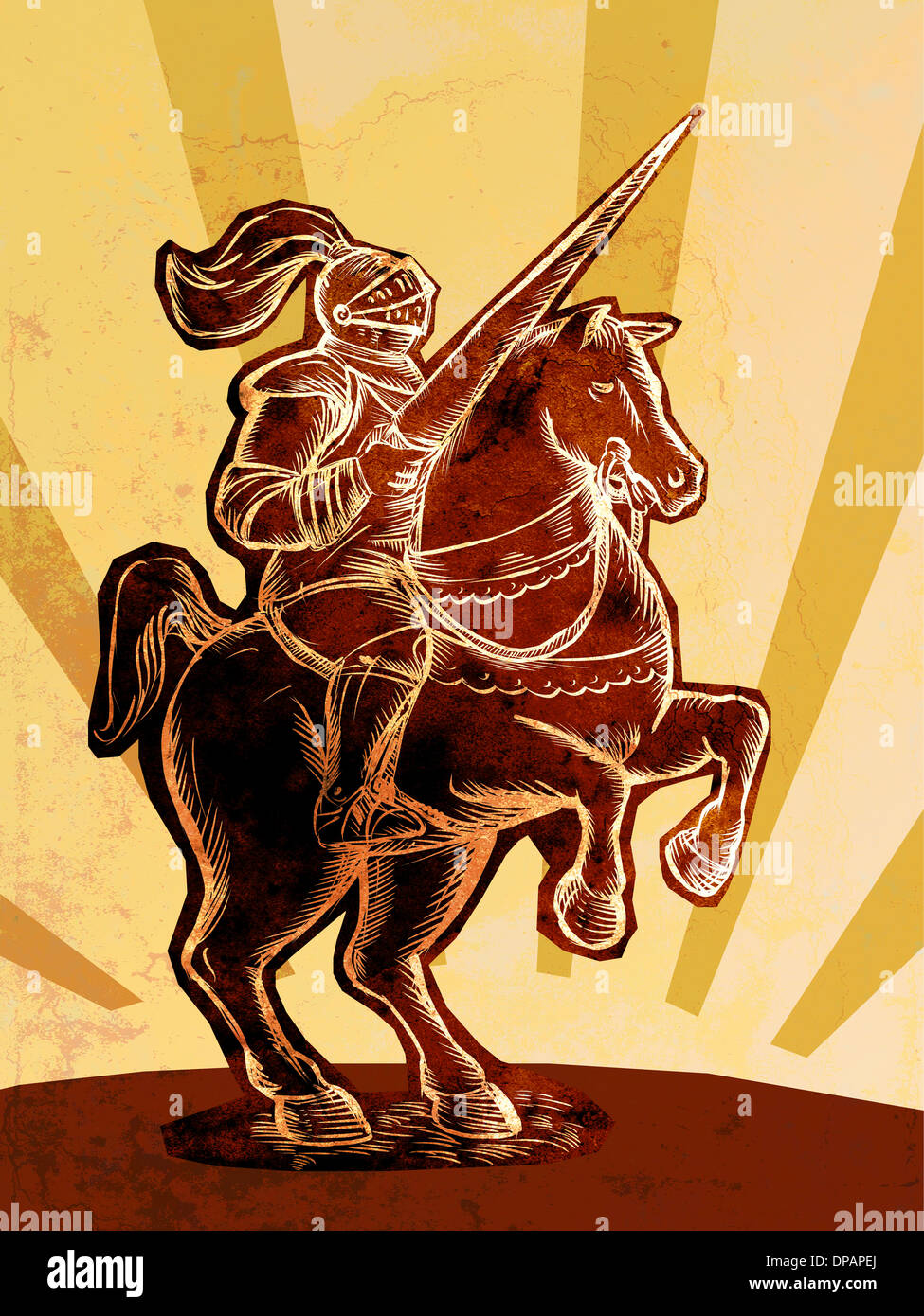 Ritter auf einem pferd -Fotos und -Bildmaterial in hoher Auflösung – Alamy