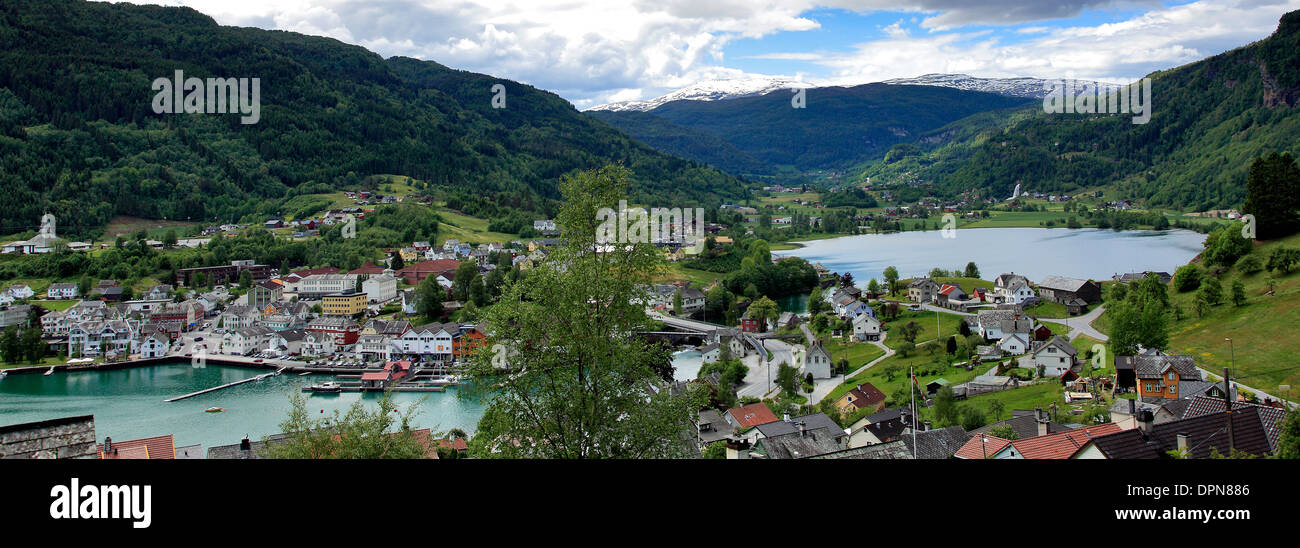 Dorf von Norheimsund, Hardangerfjord, Hordaland Region von Norwegen ...