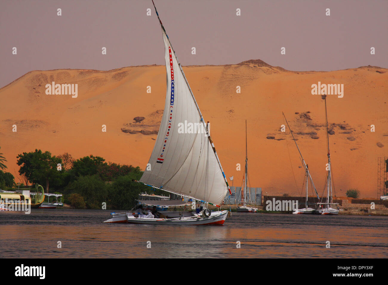 Egypt nile river aswan felucca -Fotos und -Bildmaterial in hoher ...