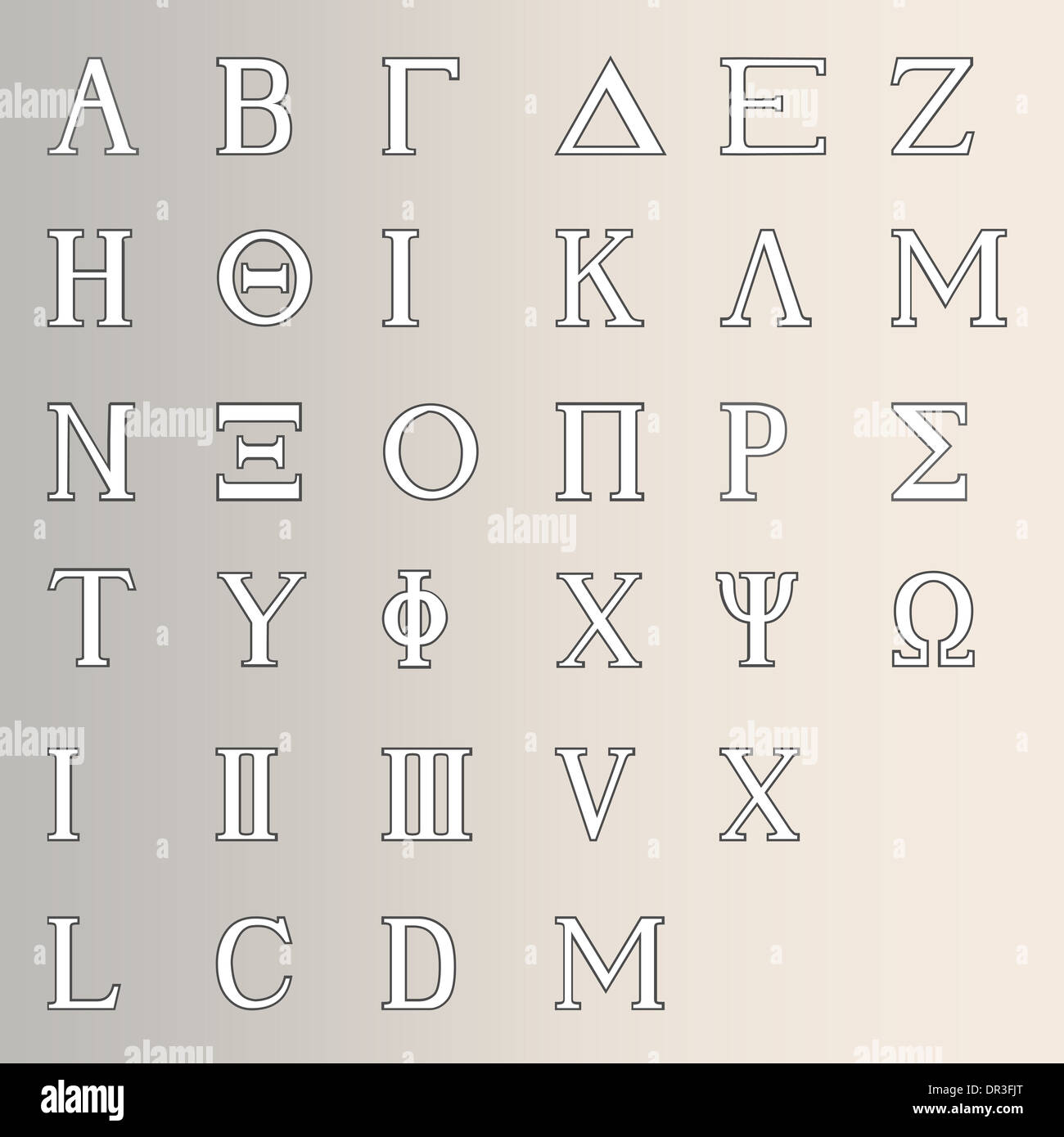 Griechisches alphabet -Fotos und -Bildmaterial in hoher Auflösung – Alamy