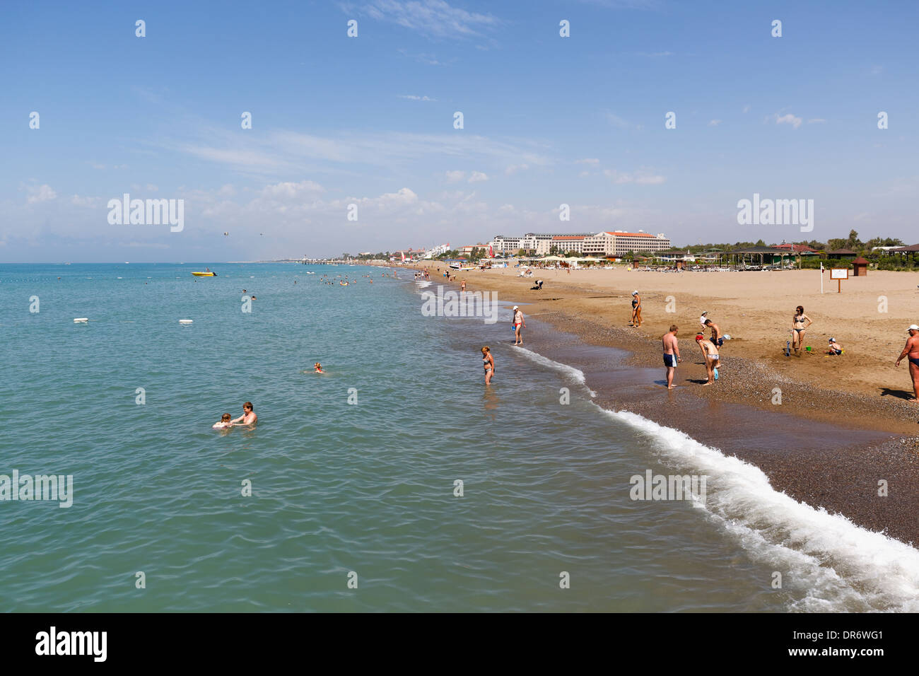 Türkei, Antalya Provinz, Belek, Strand Stockfotografie - Alamy