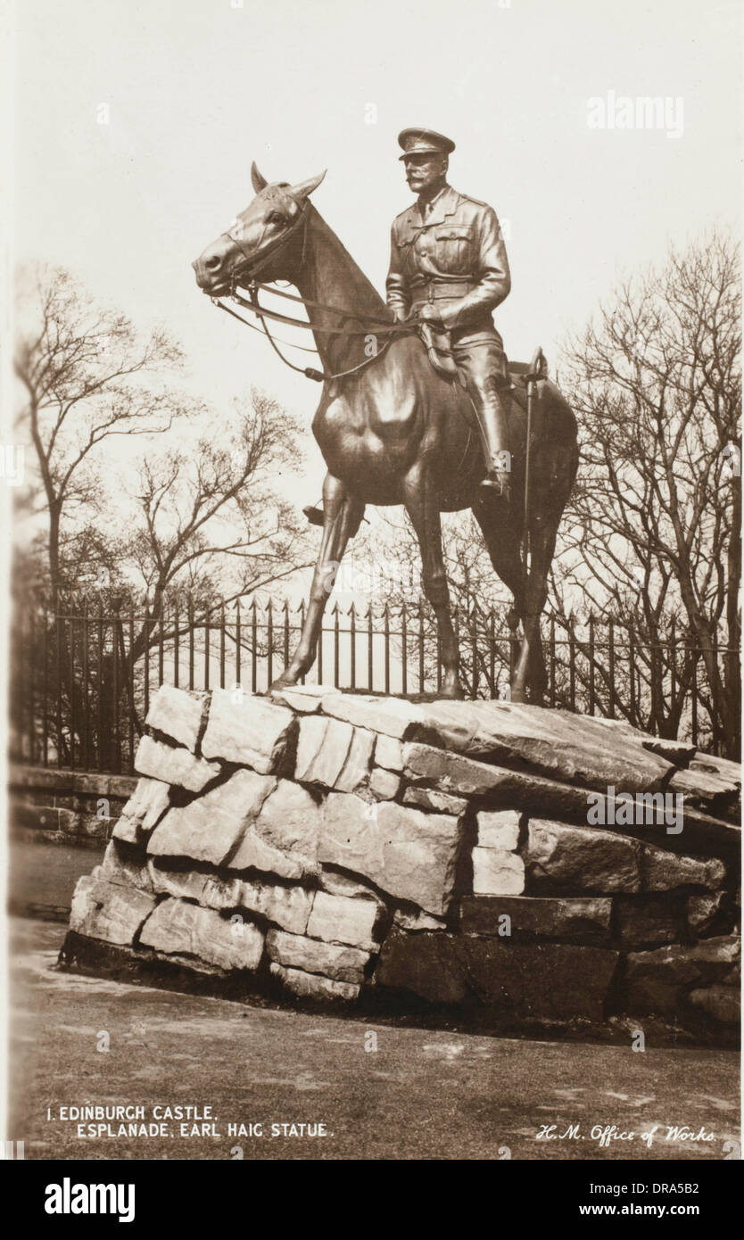 Statue des feldmarschalls earl haig edinburgh castle -Fotos und ...