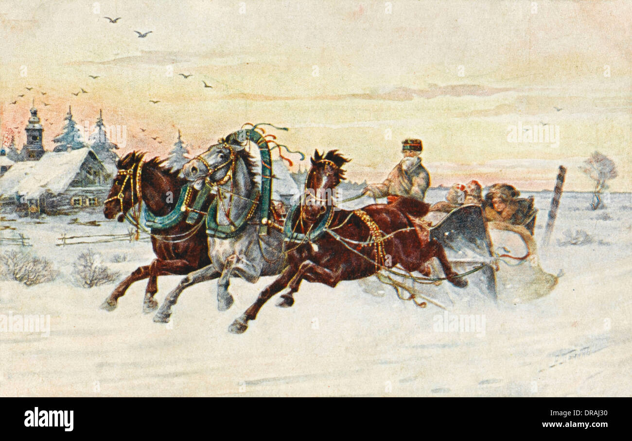 Russian troika -Fotos und -Bildmaterial in hoher Auflösung – Alamy