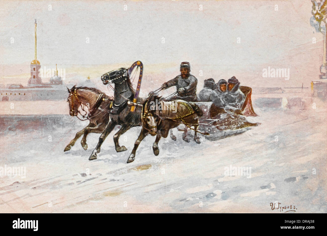 Russian troika -Fotos und -Bildmaterial in hoher Auflösung – Alamy