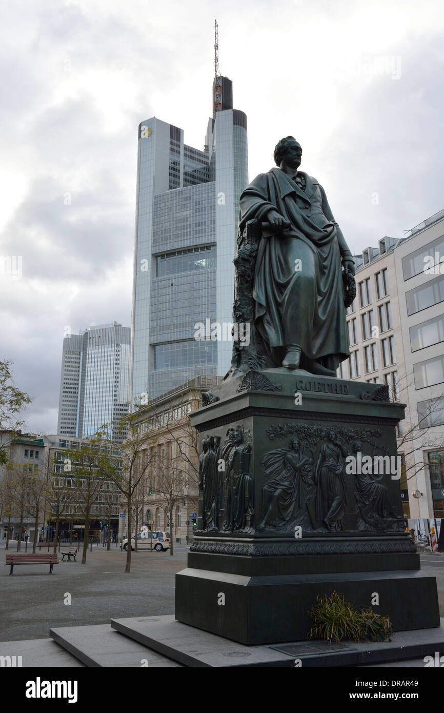 Goethe-Denkmal in Frankfurt am Main, Deutschland Stockfotografie - Alamy