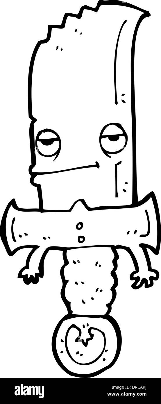 Messer cartoon Schwarzweiß-Stockfotos und -bilder - Alamy