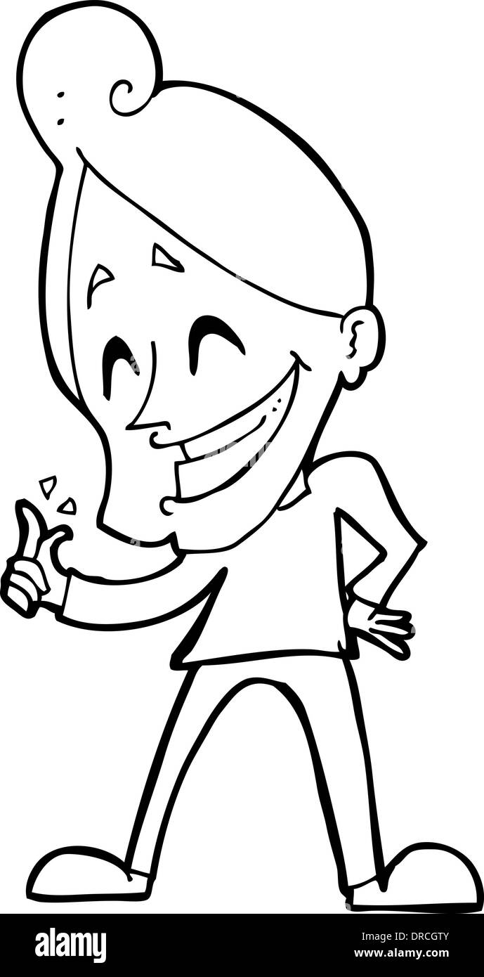 Lustige finger der karikatur Schwarzweiß-Stockfotos und -bilder - Alamy