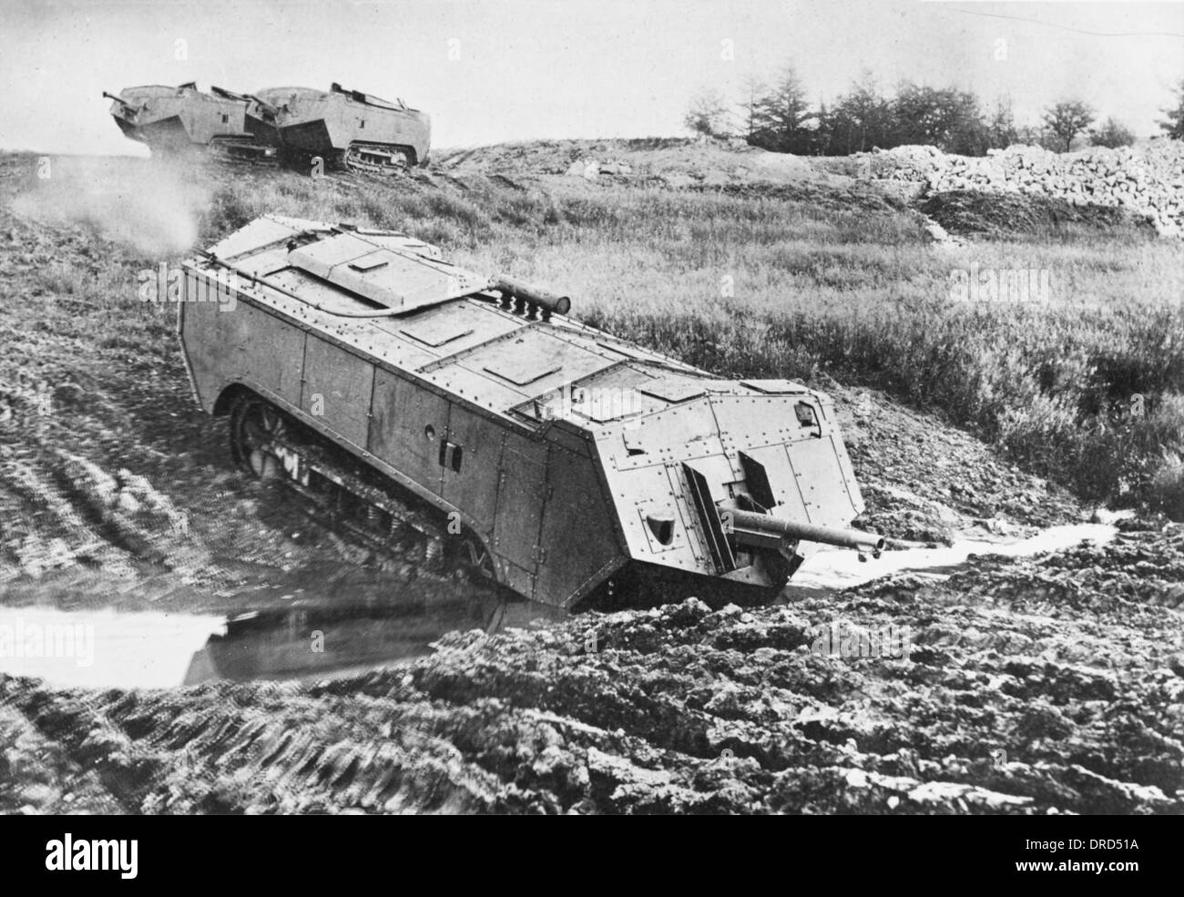 Französische Panzer WWI Stockfotografie - Alamy