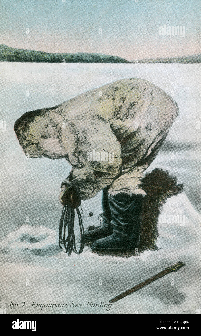 Inuit Robbenjagd (2/5 Stockfotografie - Alamy