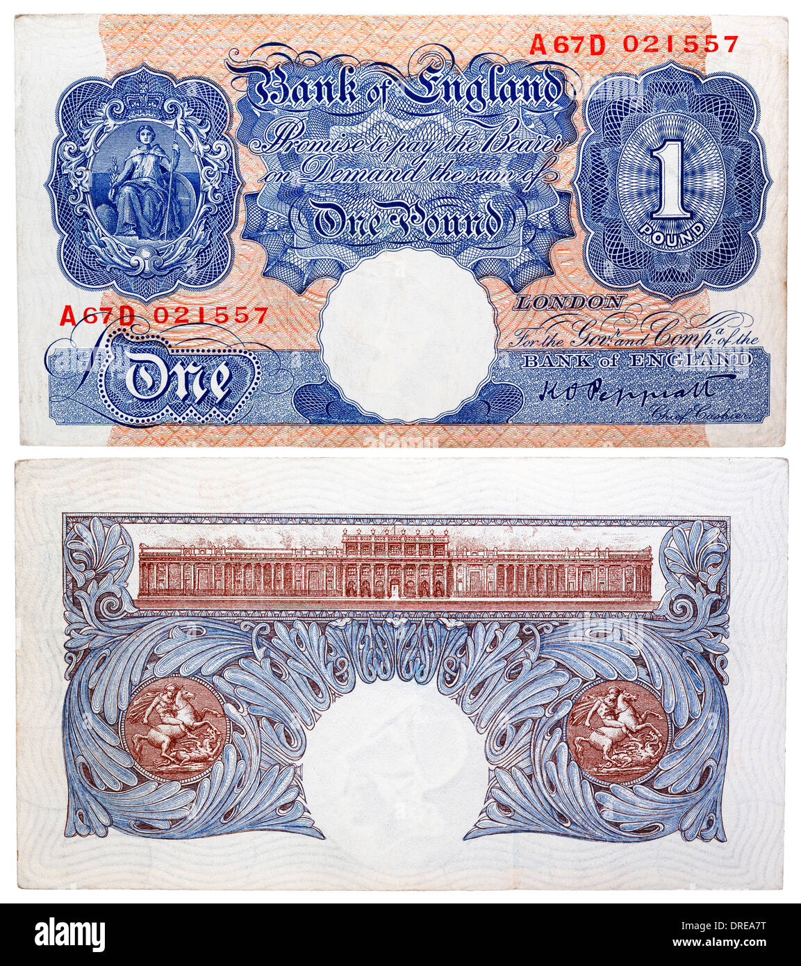 Uk old one pound note -Fotos und -Bildmaterial in hoher Auflösung – Alamy