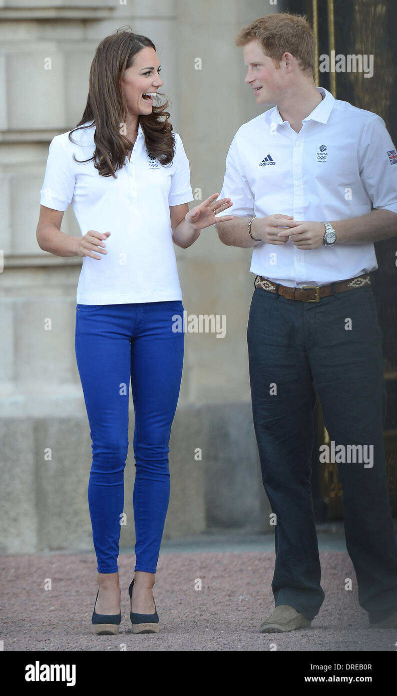 Catherine, Herzogin von Cambridge aka Kate Middleton und Prinz Harry ...