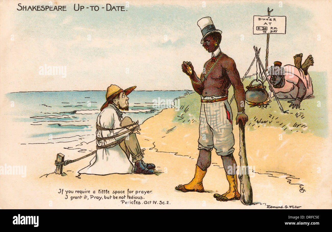 Pfarrer von Kannibalen gefangen genommen Stockfotografie - Alamy