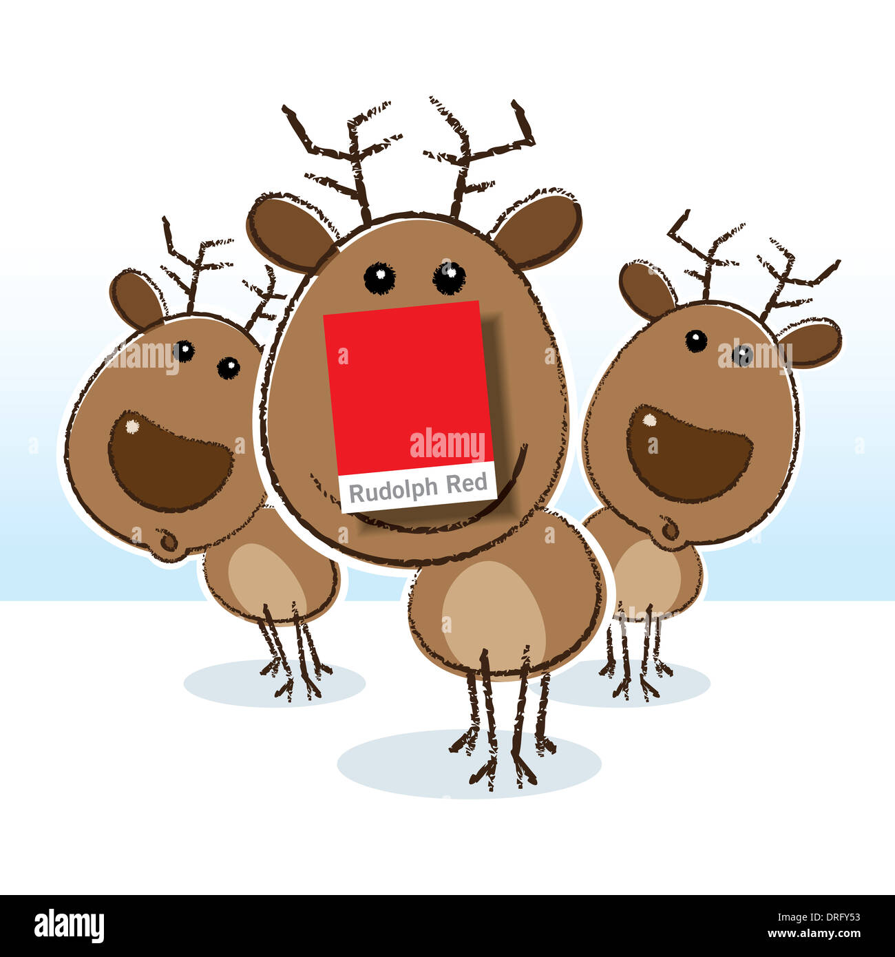 Rudolph red nosed reindeer illustration -Fotos und -Bildmaterial in ...