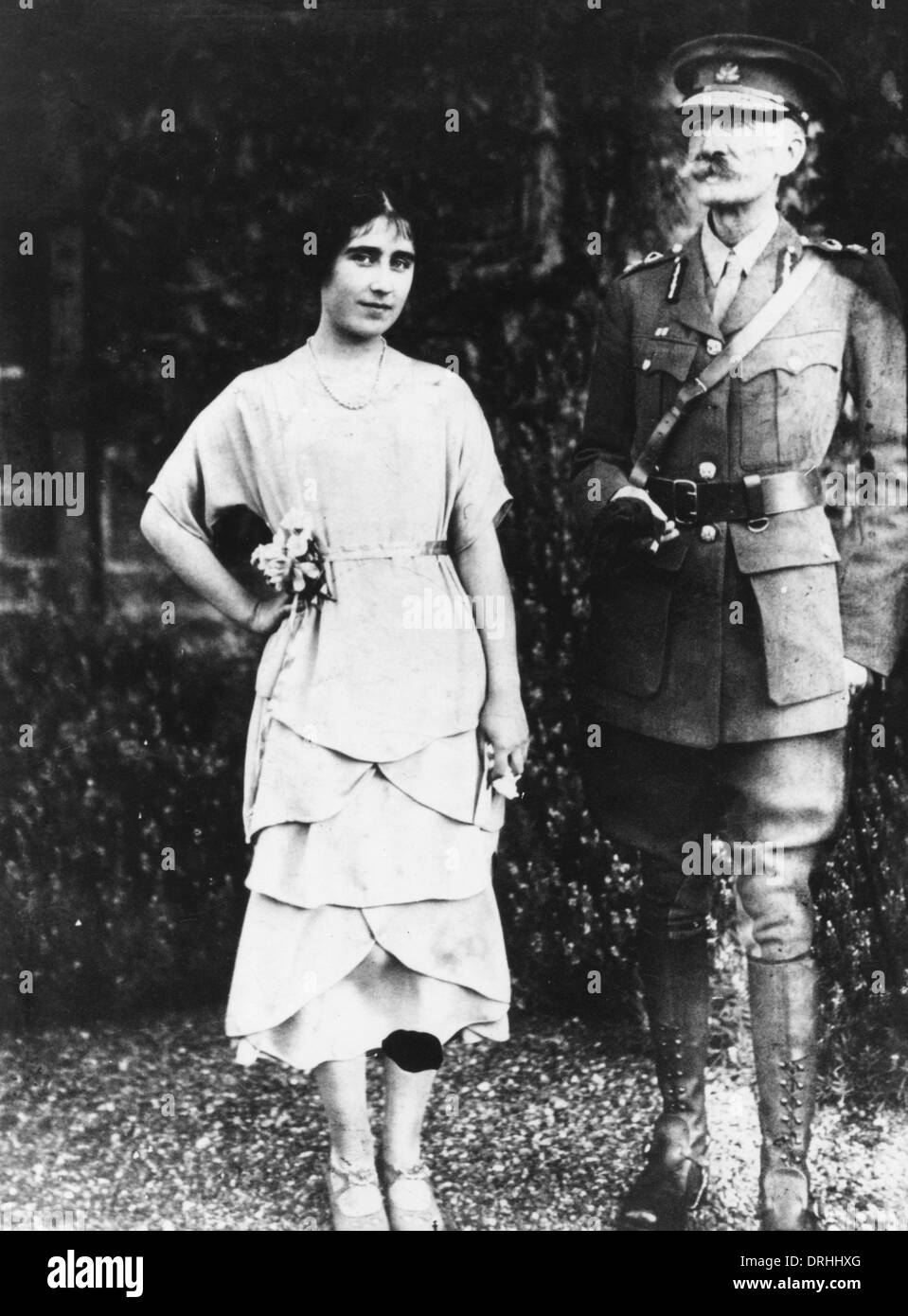 Lady Elizabeth Bowes-Lyon & der Earl of Strathmore Stockfotografie - Alamy