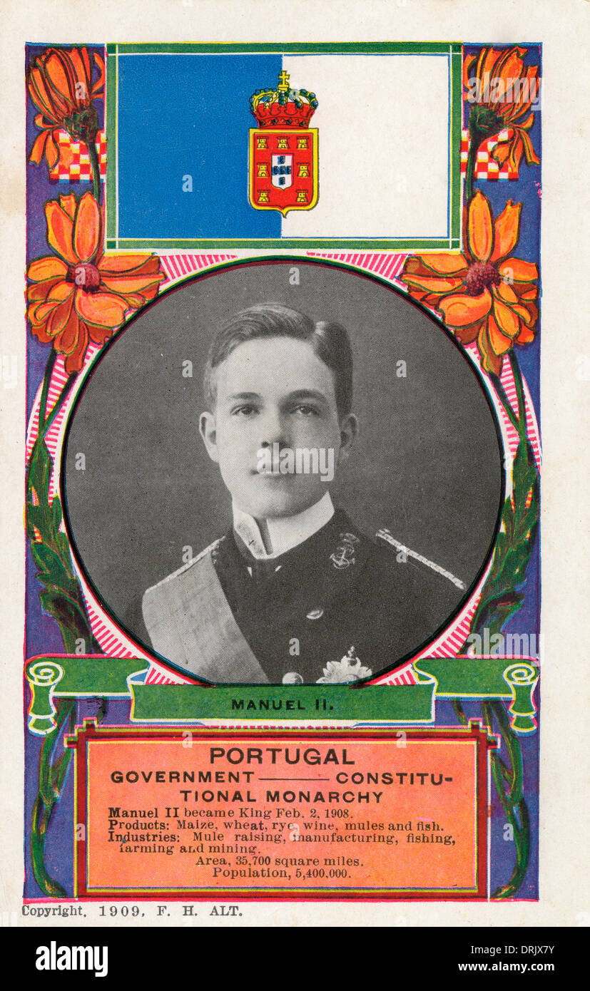 Manuel II. von Portugal Stockfotografie - Alamy
