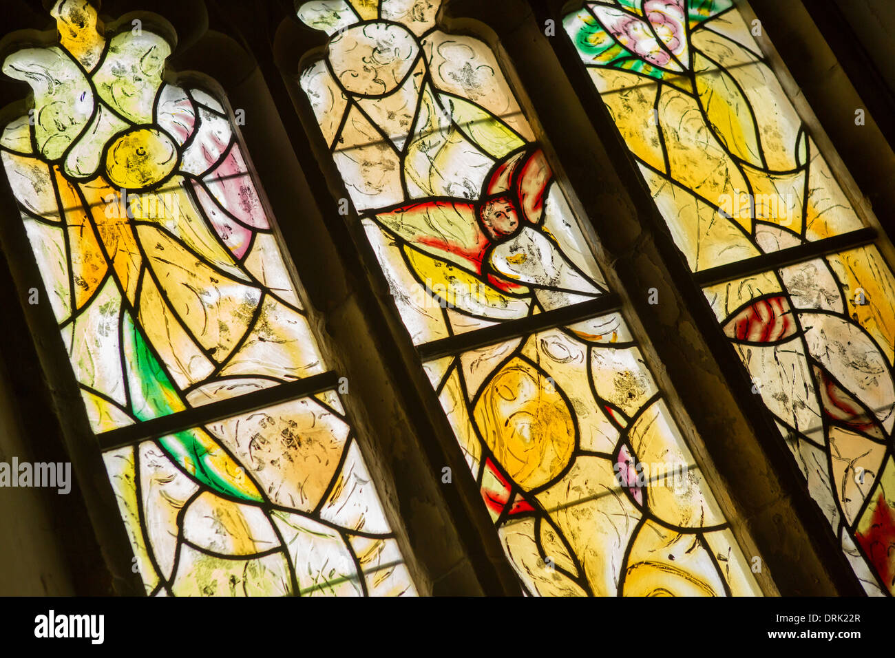 Marc Chagall Glasfenster in All Saints Church, Tudeley, Kent, England ...