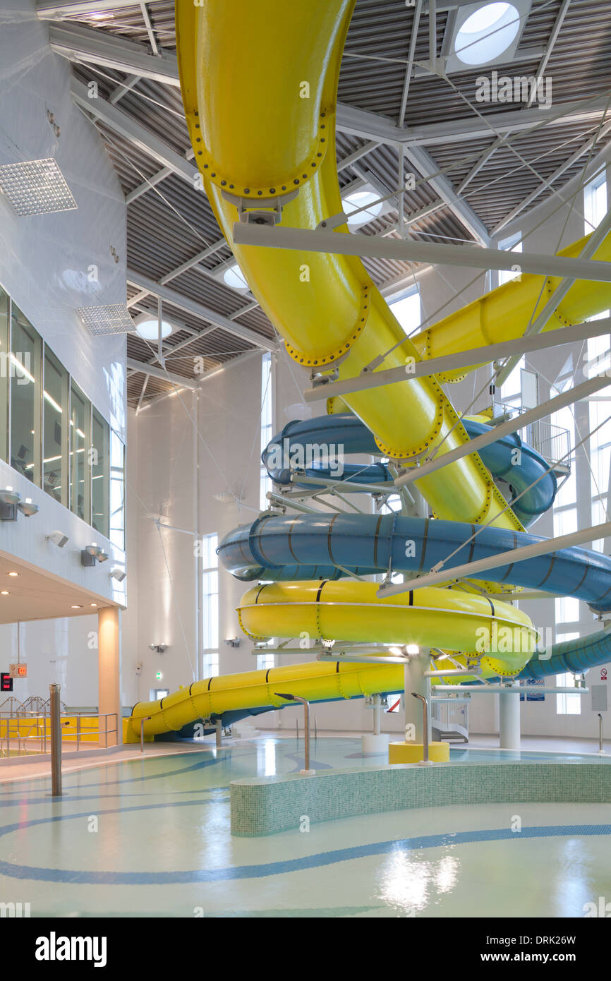 Schwimmbad in New Haven Leisure Centre, South Shields Stockfotografie ...