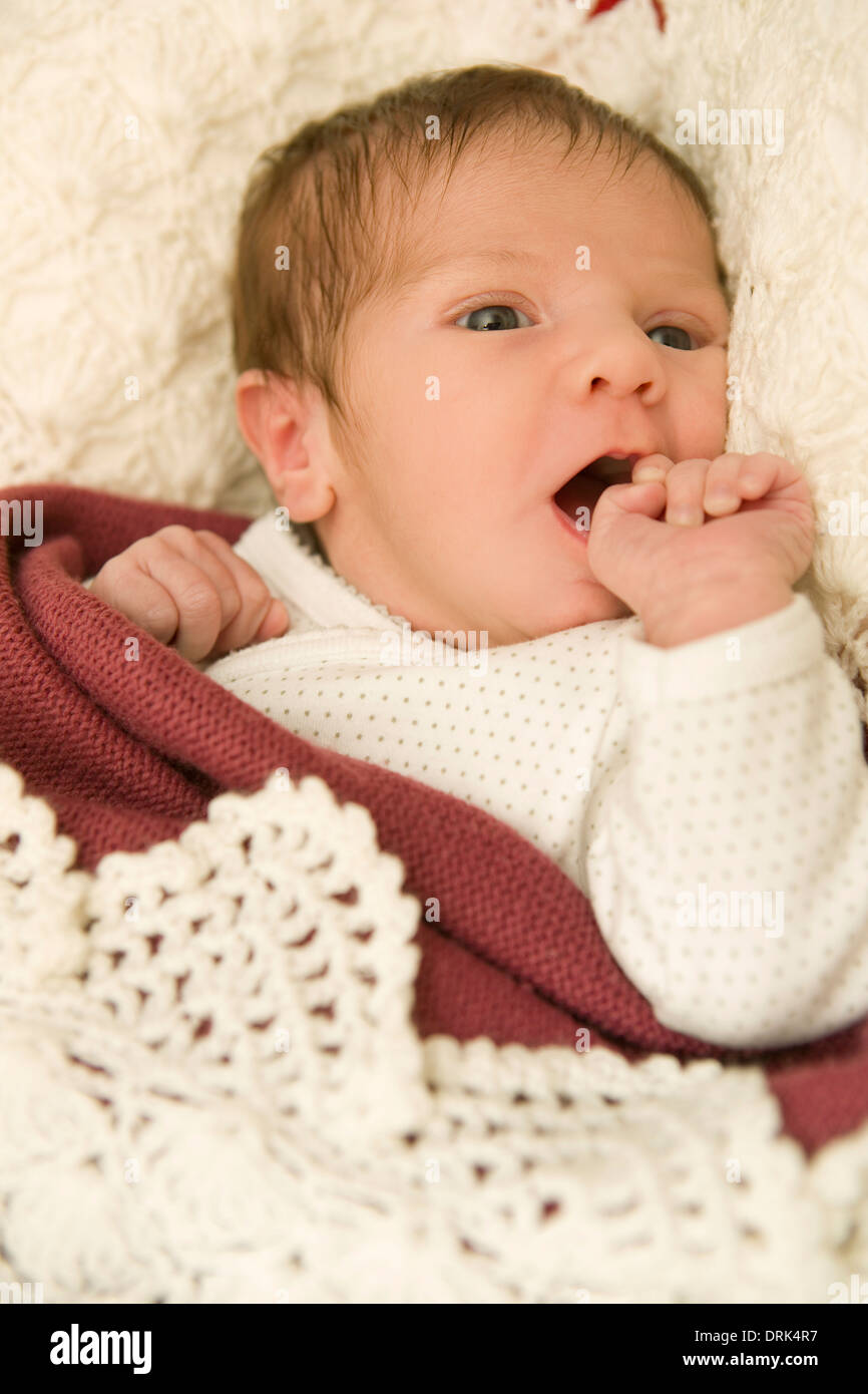 jungen Baby Portrait, Studio Bild Stockfotografie - Alamy
