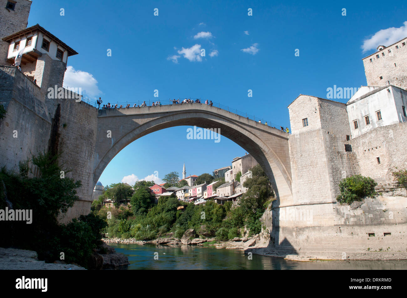 The Mostar Bridge Reconstruction Stockfotos und -bilder Kaufen - Alamy
