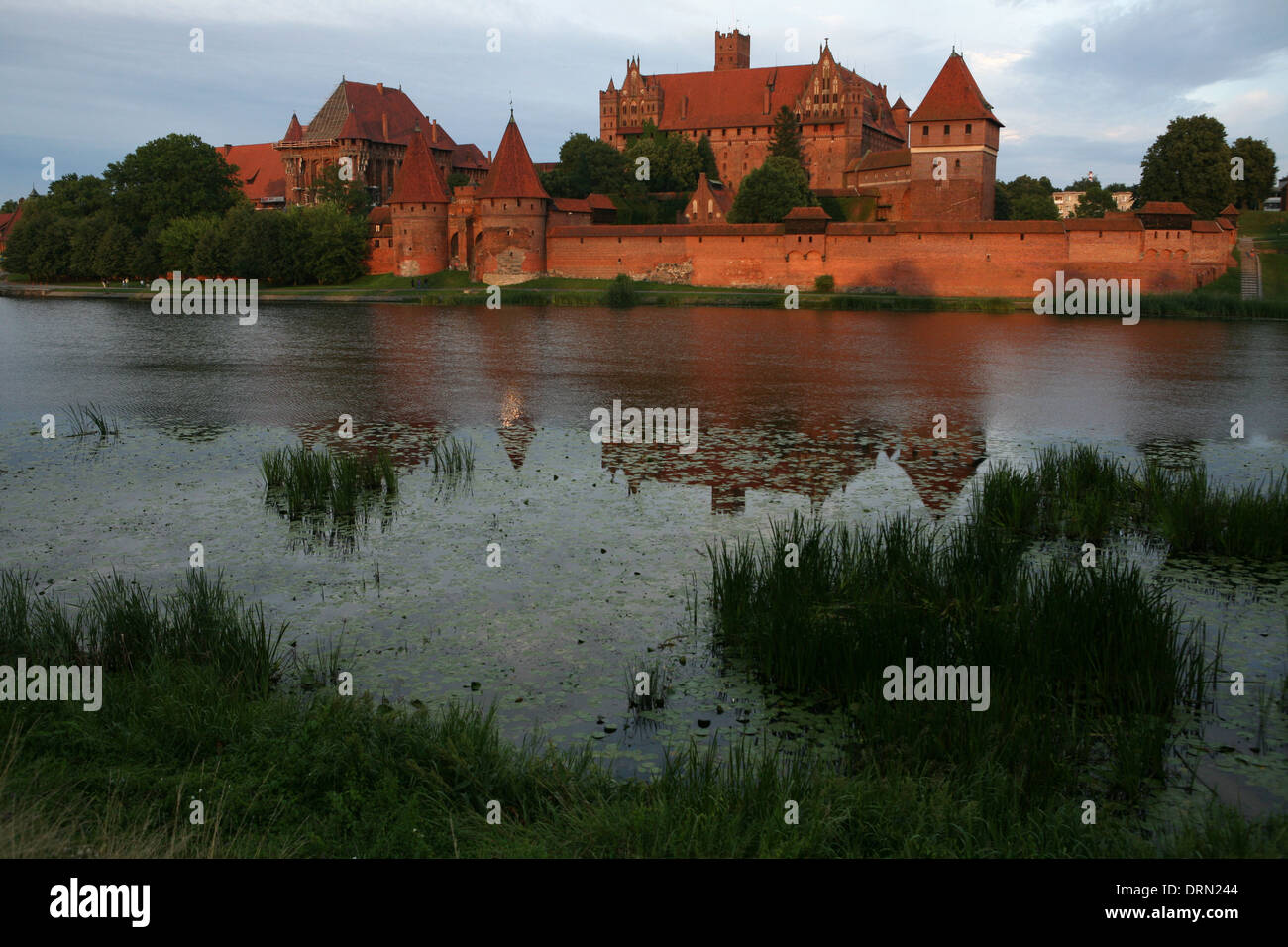 Malbork Castle, die Residenz des Hochmeisters des Deutschen Ordens auf ...