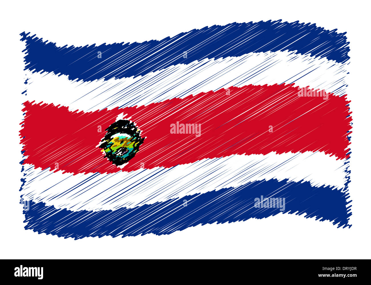 Costa rica fahne -Fotos und -Bildmaterial in hoher Auflösung – Alamy