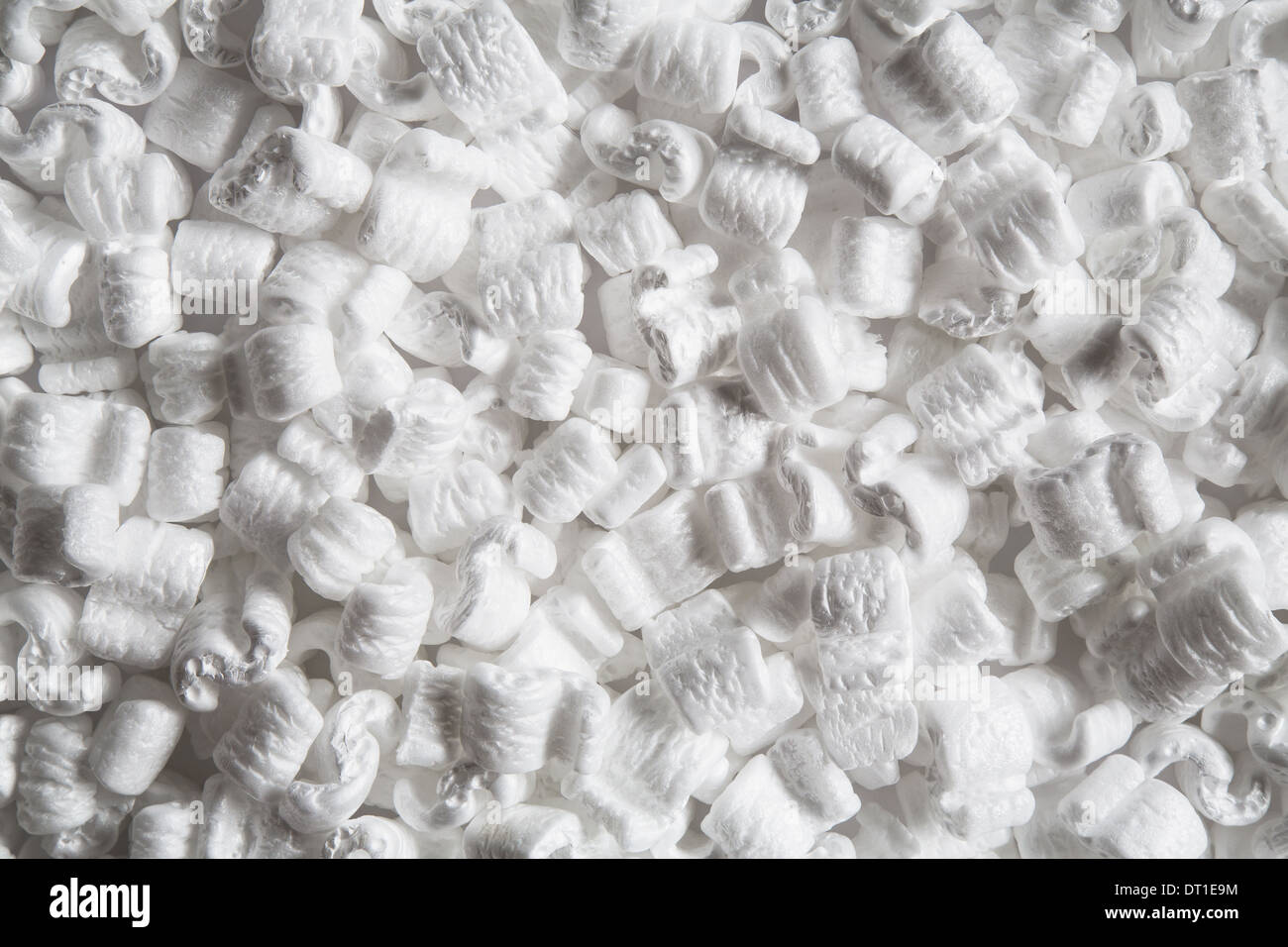Formen weißem Polystyrol Verpackungsmaterial Stockfotografie - Alamy