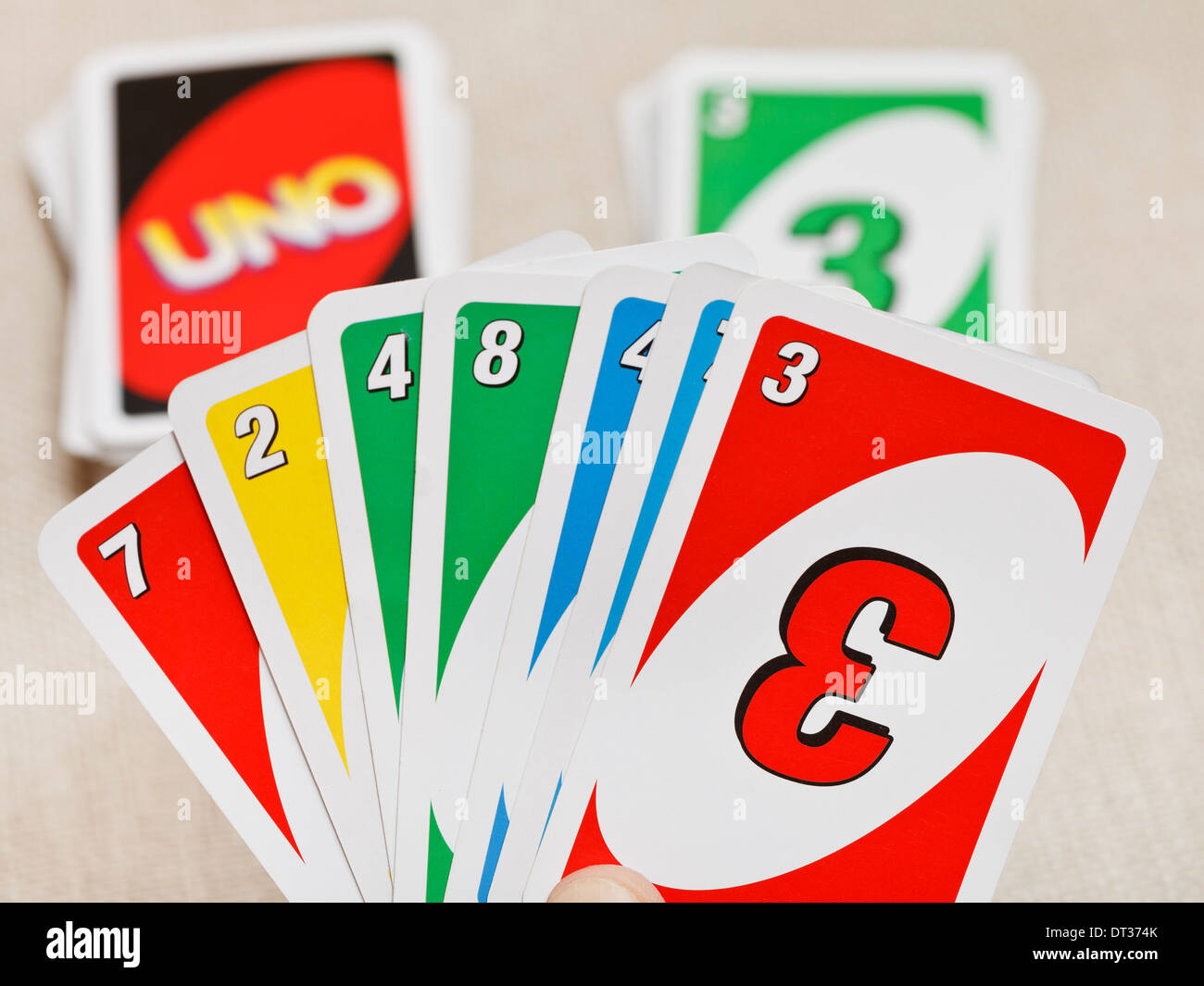 Uno card game by mattel Stockfotos und -bilder Kaufen - Alamy