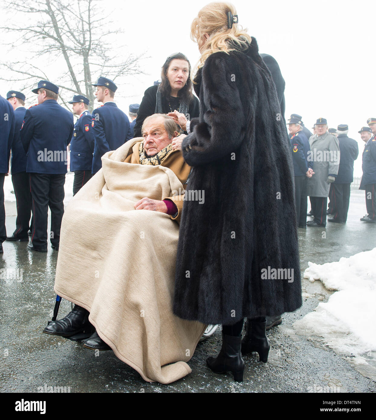 Preitenegg, Österreich. 8. Februar 2014. Schells Bruder Carl Schell ...