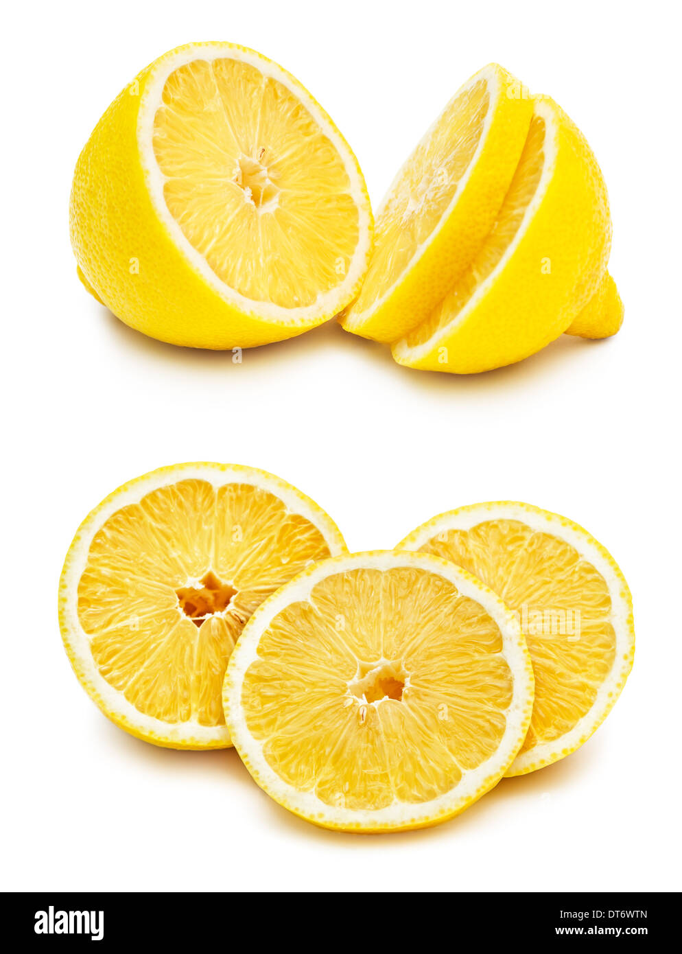 Zitronenscheiben isolated -Fotos und -Bildmaterial in hoher Auflösung ...