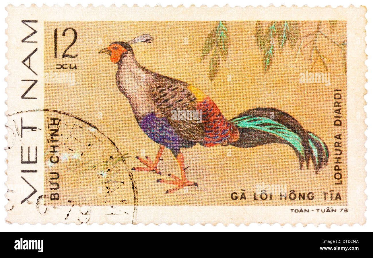 VIETNAM - CIRCA 1978: Eine Briefmarke gedruckt in Vietnam zeigt Tiere ...